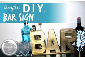 Simple DIY Bar Sign