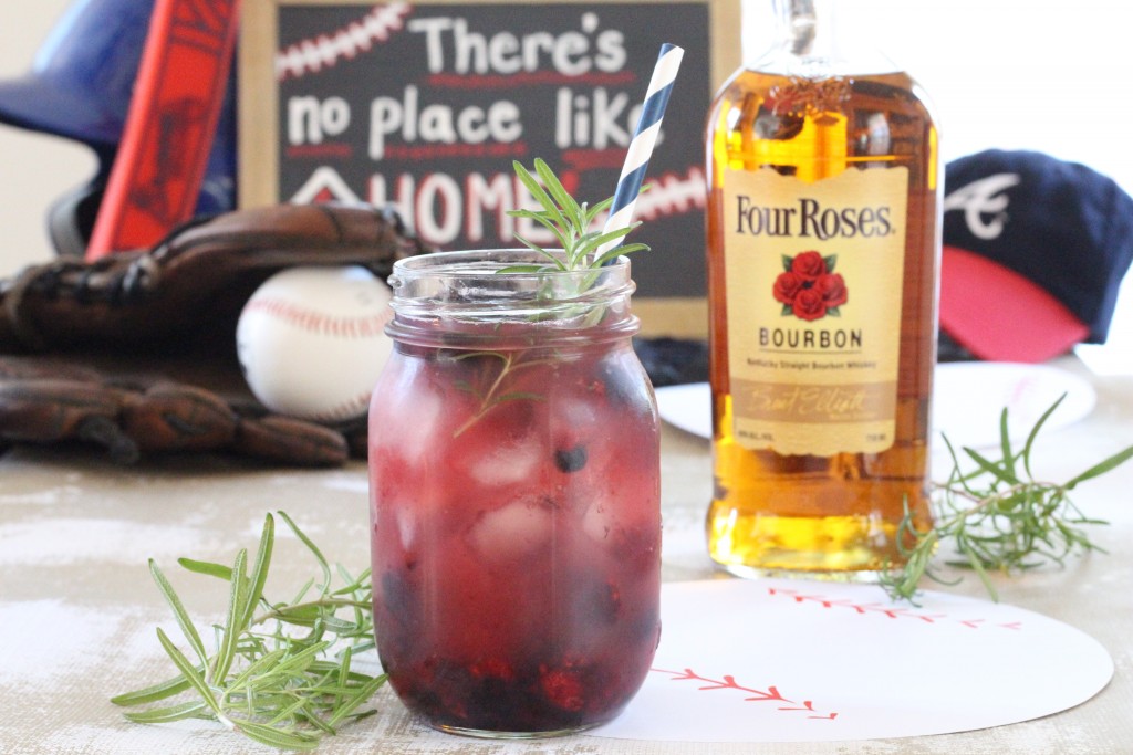 Berry Bourbon Blast Cocktail - Peachfully Chic