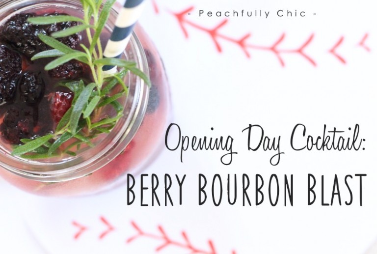 Berry Bourbon Blast Cocktail - Peachfully Chic