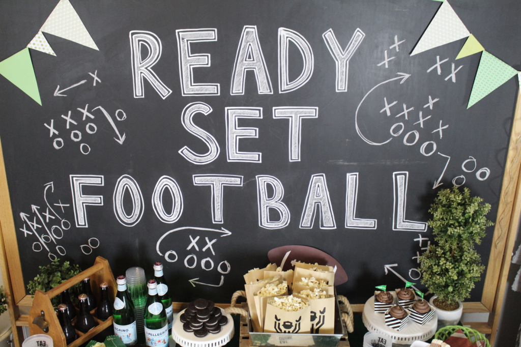 Easy Football Game Day Decor - Peachfully Chic