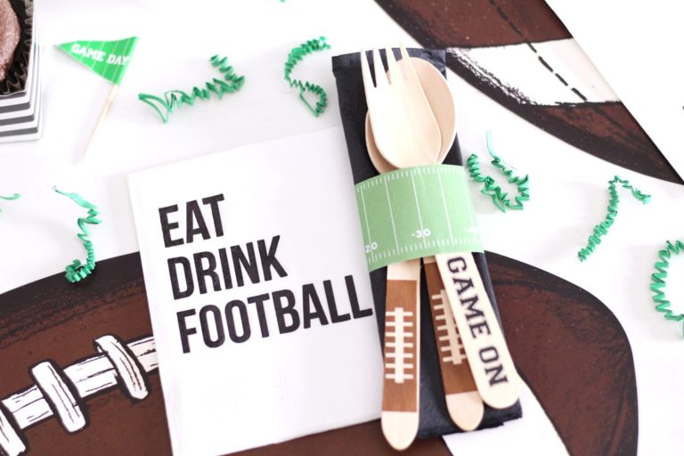 Easy Football Game Day Decor - Peachfully Chic