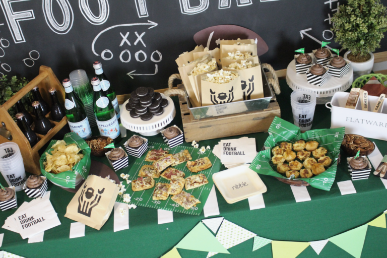 Easy Football Game Day Decor - Peachfully Chic