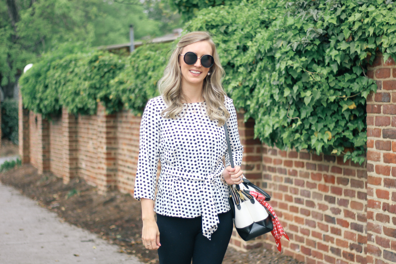 Polka-dot Professional - Peachfully Chic