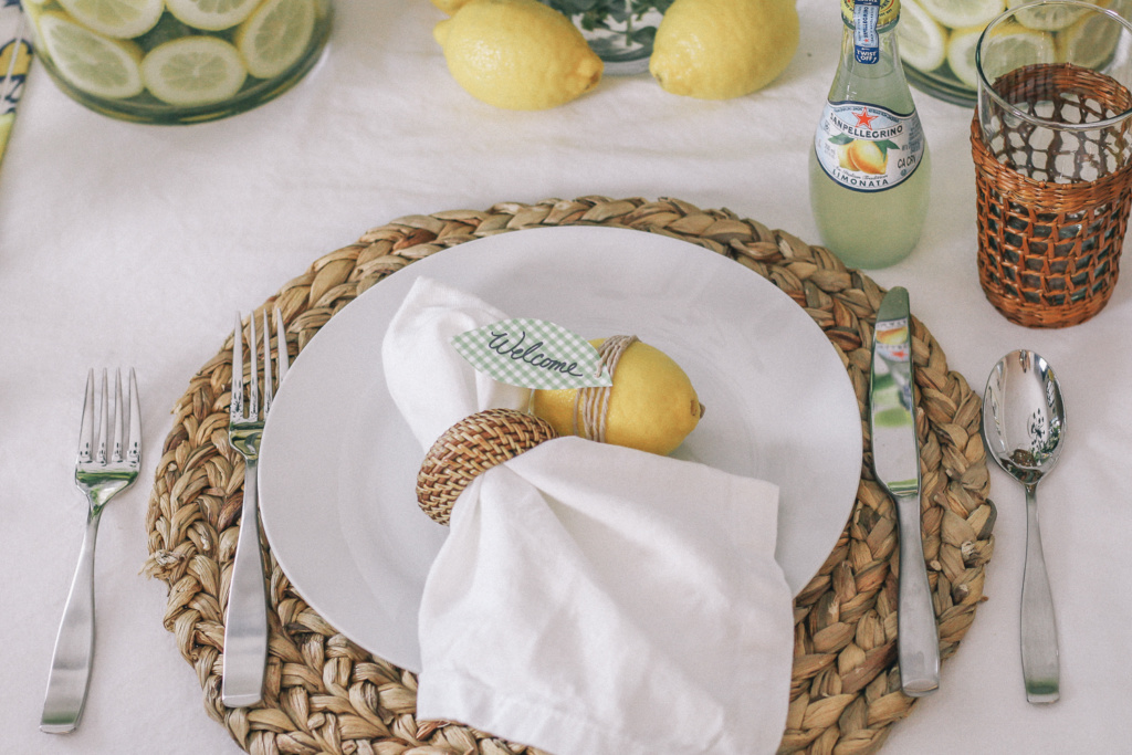 Lemon Party Decor & Table Setting - Peachfully Chic