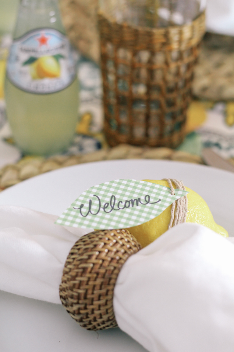 Lemon Party Decor & Table Setting - Peachfully Chic