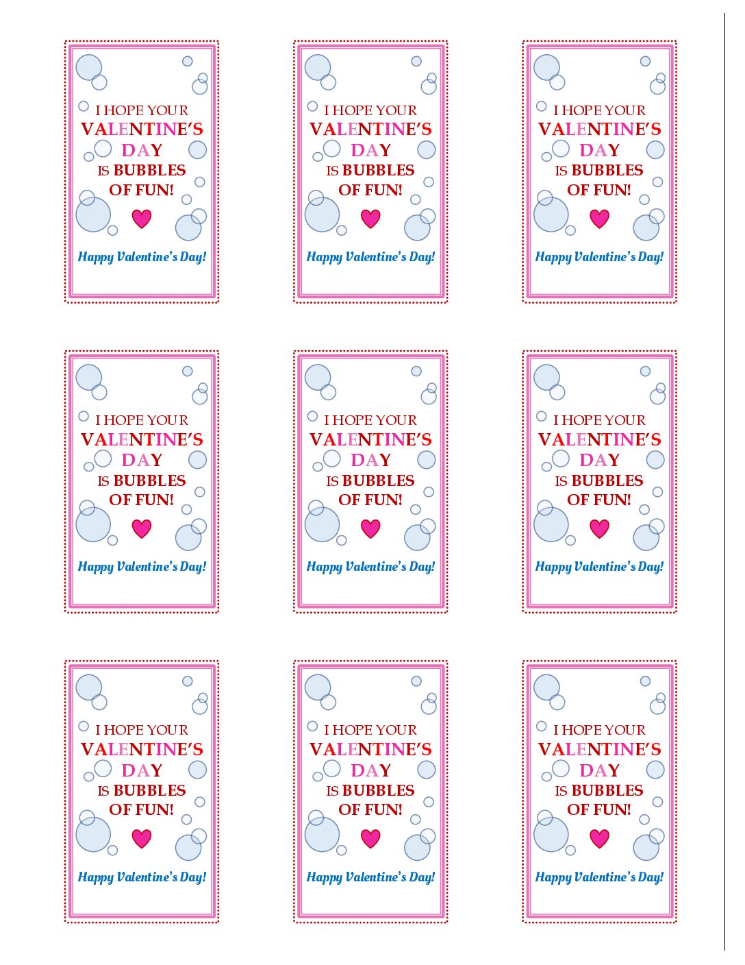 Valentines_Bubbles_FREE Printouts from Peachfully Chic - Peachfully Chic